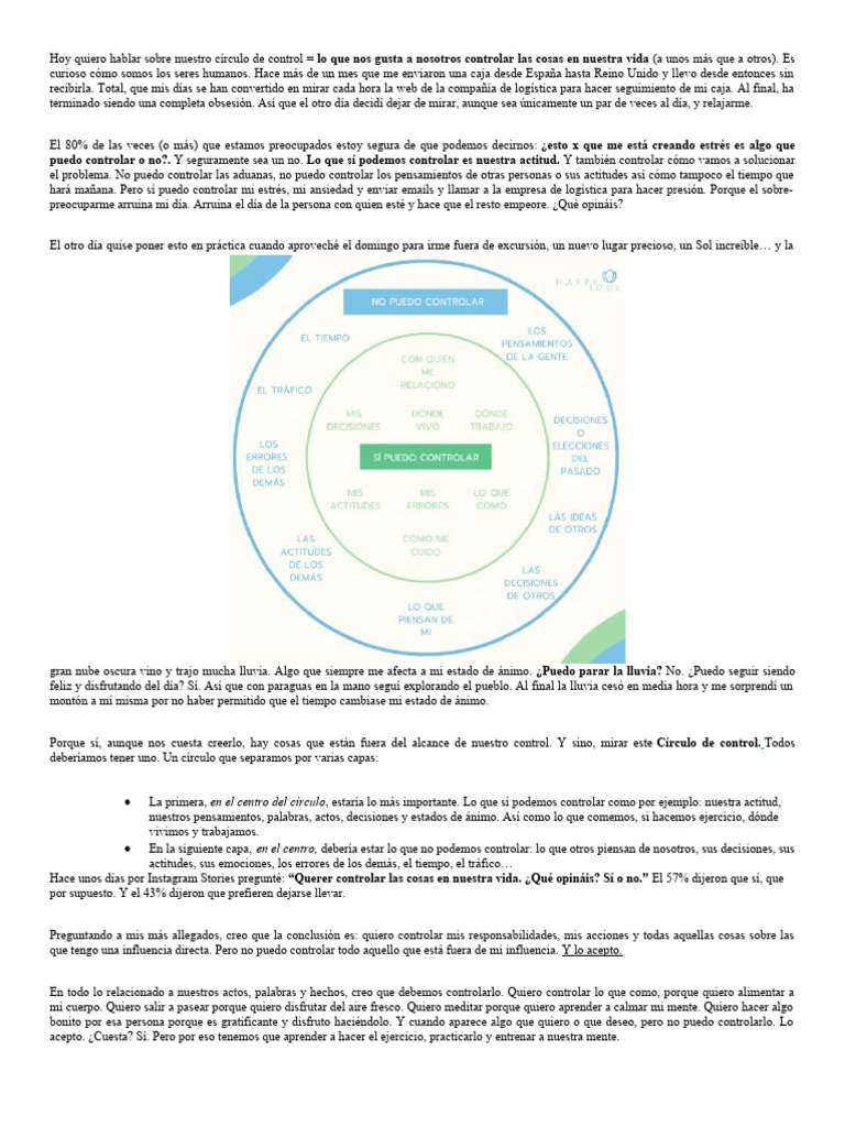 Circulo de Control | PDF | Relaciones personales, crianza y desarrollo ...