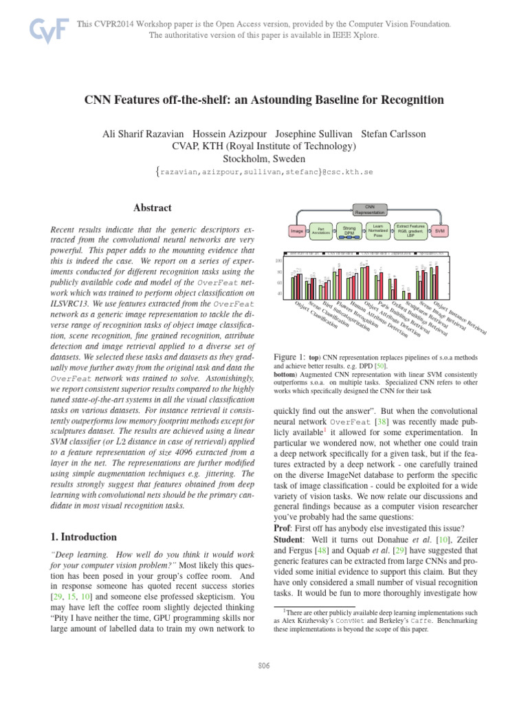 CNN Features Off-the-Shelf - An Astounding Baseline For Recognition ...