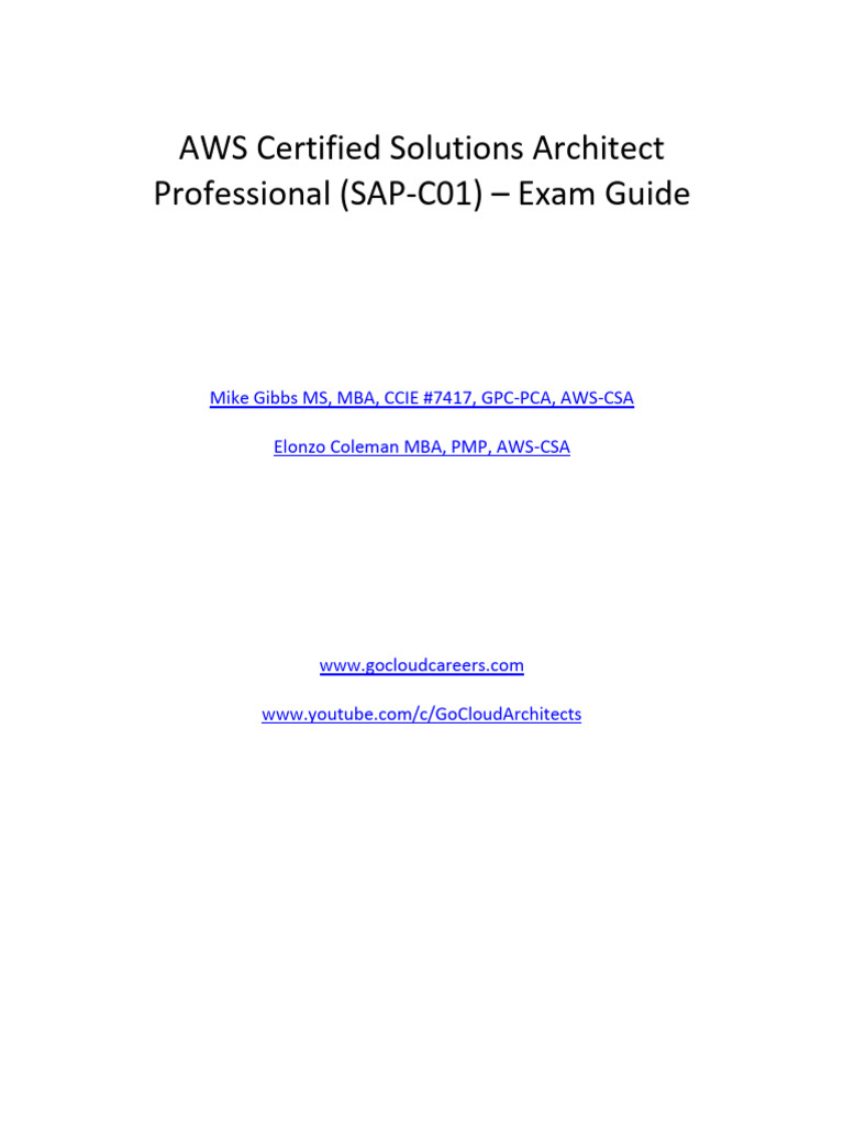 AWS-SAP - V3.2 Final Linked Version | PDF | Cloud Computing | Virtual Private Network