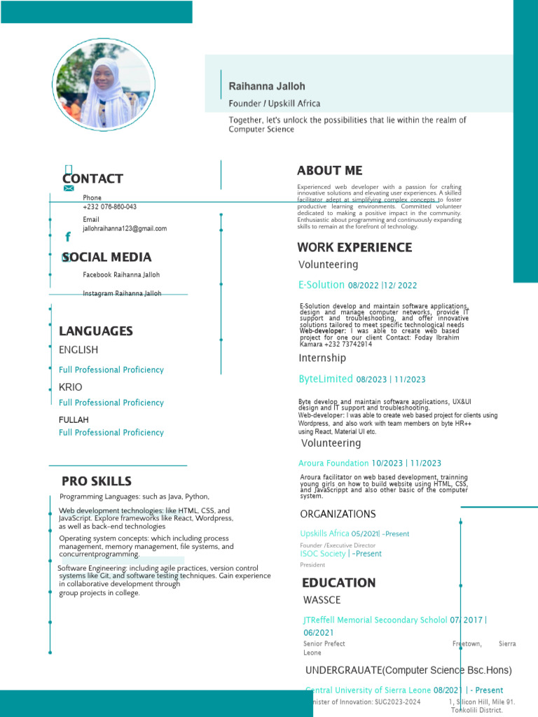 resume-1.docx | PDF | World Wide Web | Internet & Web