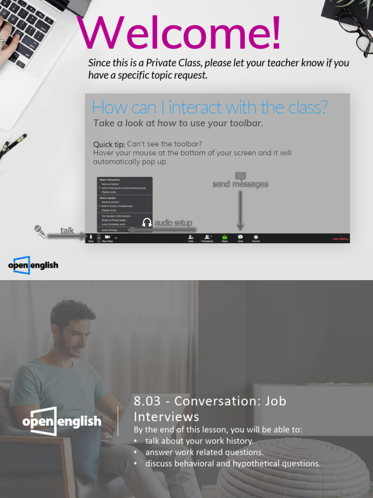 PC 8 03 Conversation Job Interviews | PDF | Job Interview | Cognitive ...