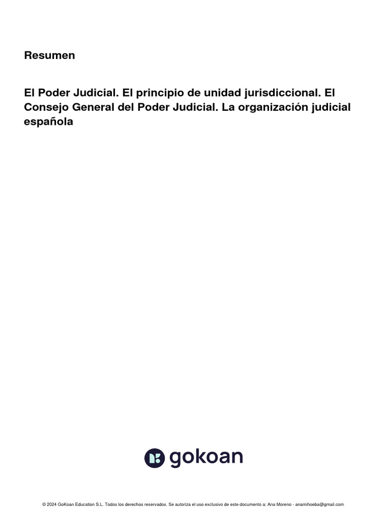 Resumen Tema El_Poder_Judicial._El_principio_de_unidad_jurisdiccional._El_Consejo_General__del ...
