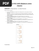 TP Poo Java 1 2 3 Avec Correction | PDF | Classe (informatique) | Programmation orientée objet