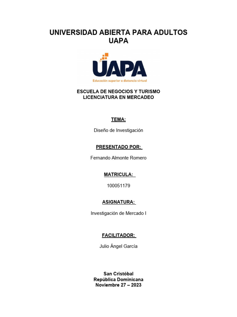 Fernando Almonte-Tarea IV | PDF | Marketing | Business