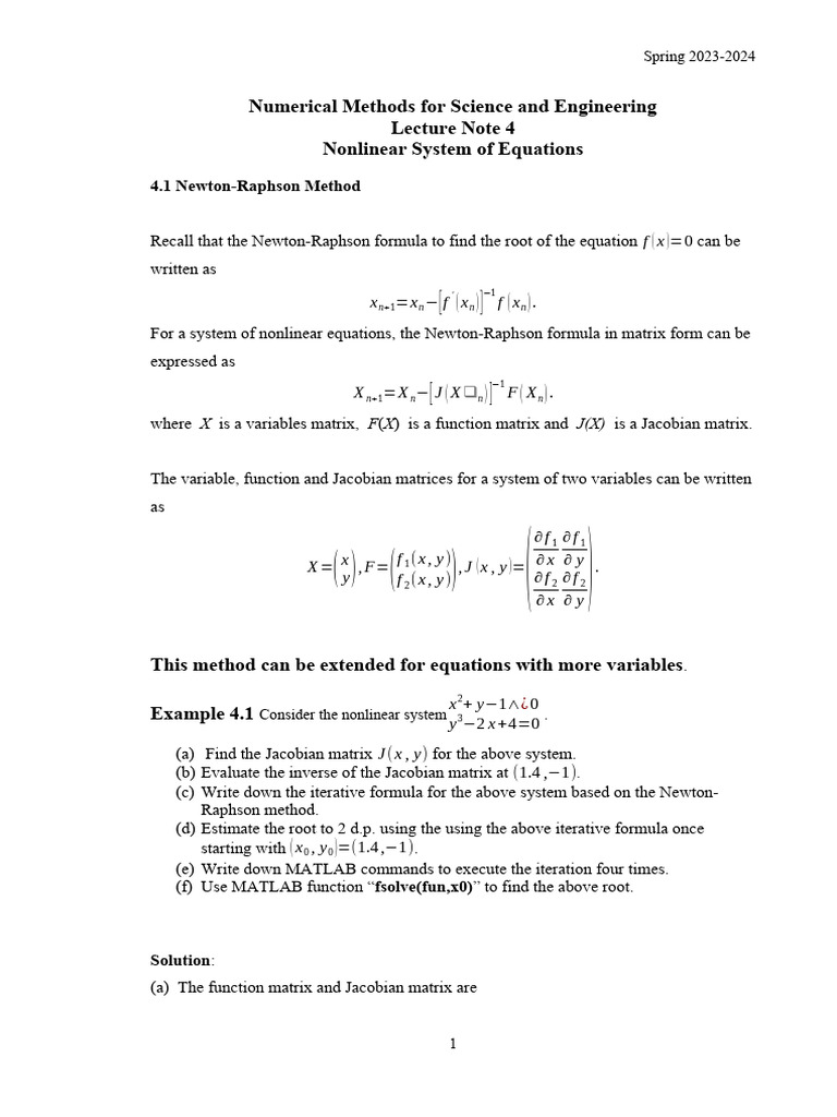 CH-4, Math-5 - Lecture - Note | Download Free PDF | Numerical Analysis | Mathematical Analysis