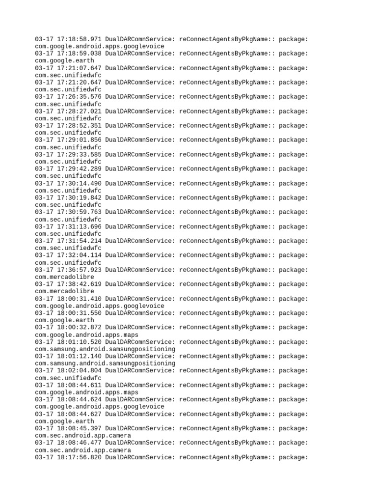 Ddar FW Log | PDF | Mobile Software