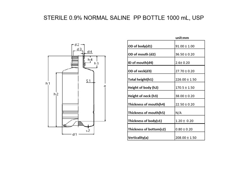 DRAW STERILE 0.9 % NORMAL SALINE, USP 1L | PDF