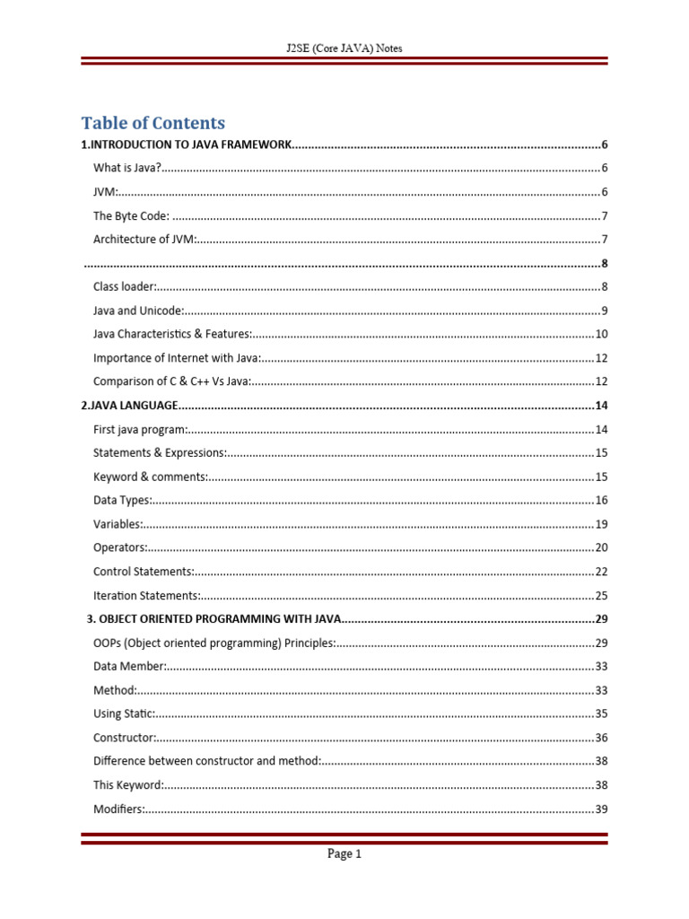 Core Java | PDF | Java Virtual Machine | Java (Software Platform)