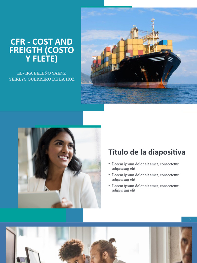 CFR - Cost and Freigth (Costo y | PDF