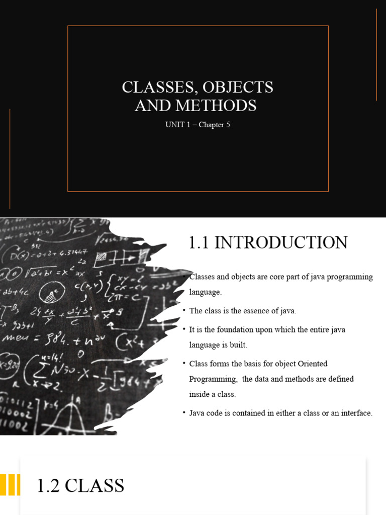 Unit 1-Chapter 3 - Classes, Objects and Methods | PDF | Programming ... Unit 1-Chapter 3 - Classes, Objects and Methods | PDF | Programming ...