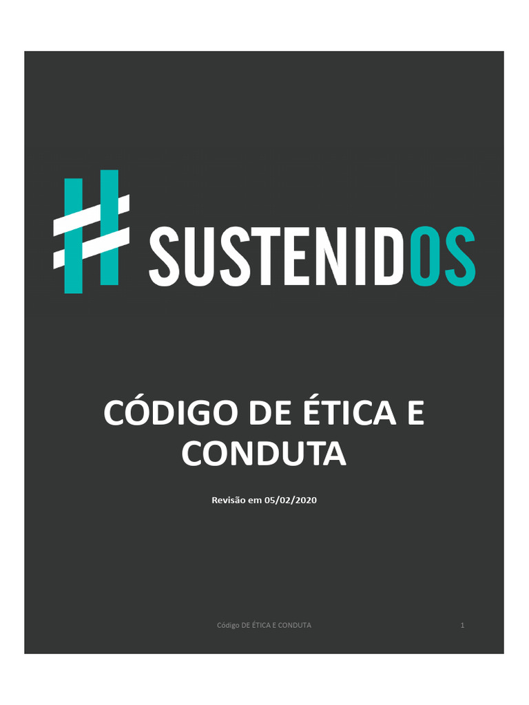 Codigo de Etica e Conduta Sustenidos 1 | PDF | Assédio moral/bullying ...