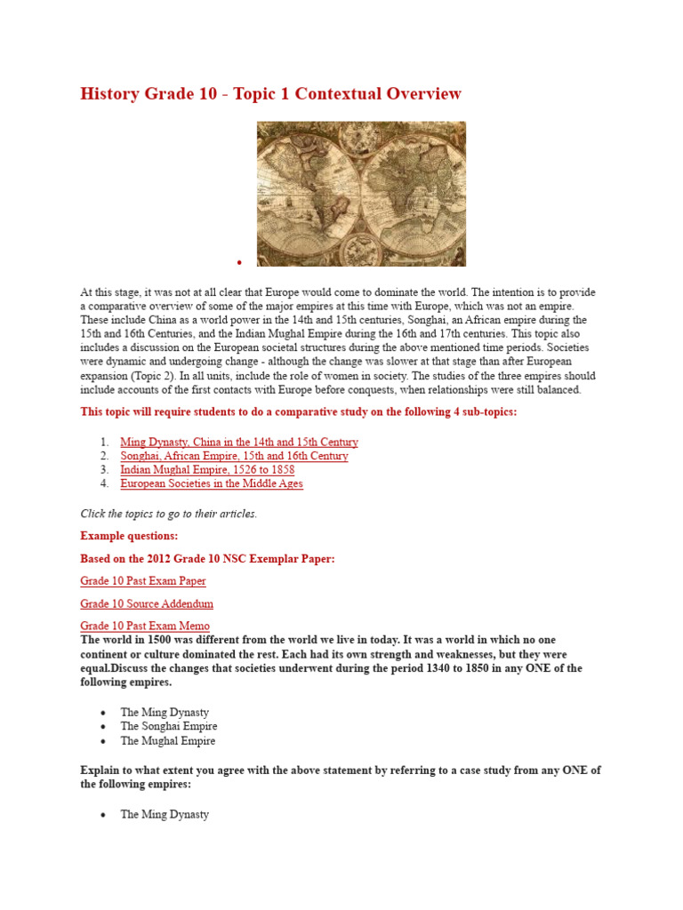 GR10 Ming Dynasty - Notes | PDF | Qing Dynasty | Imperial China
