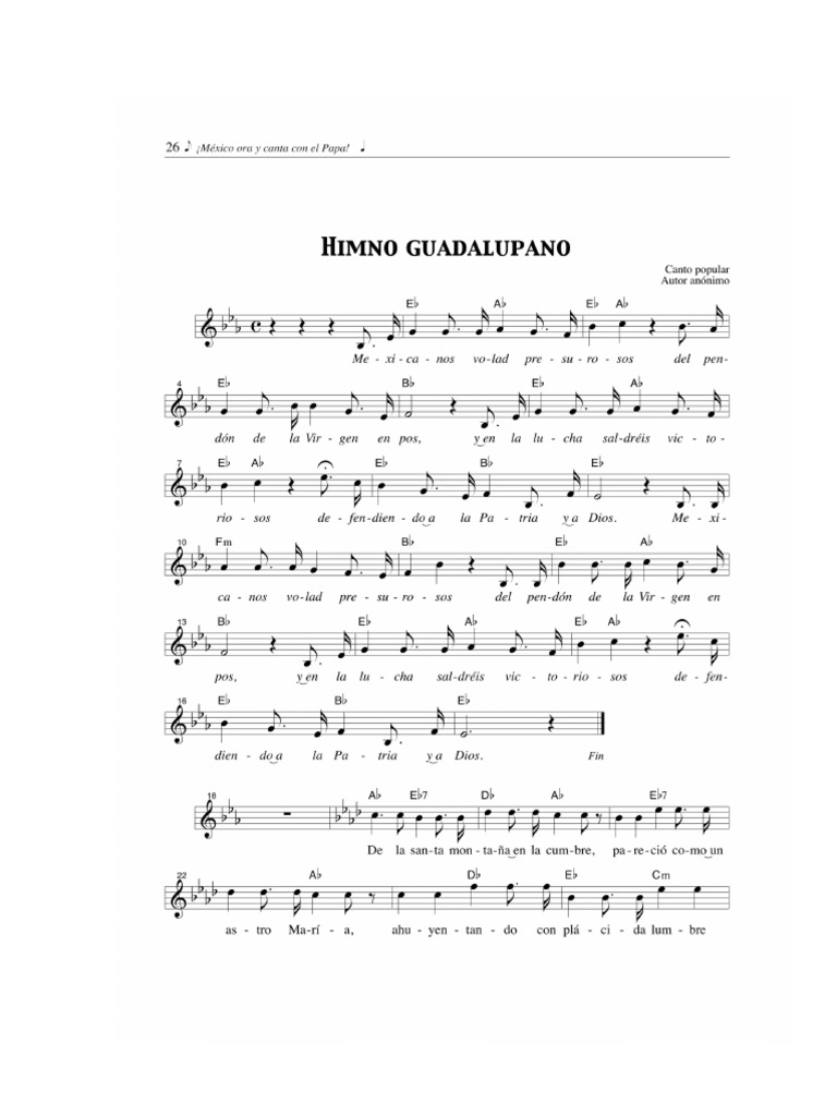 himnos guadalupano | PDF