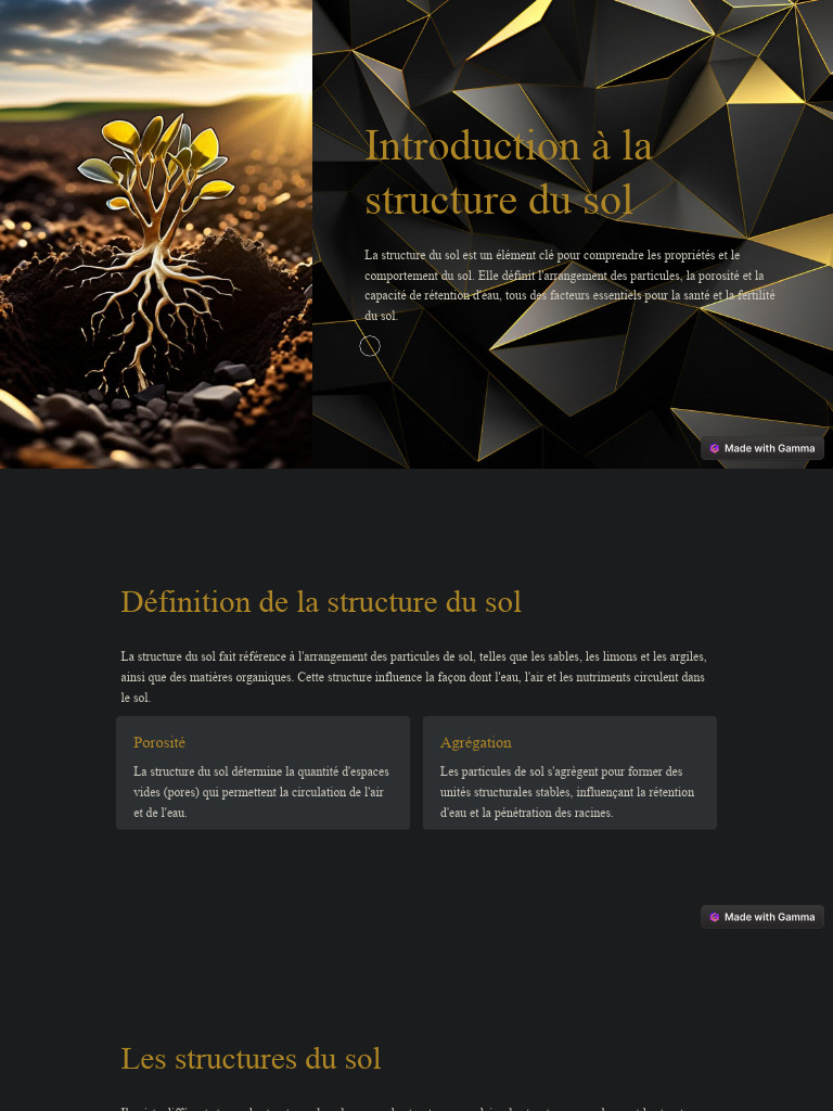 Introduction A La Structure Du Sol | PDF | Sol (pédologie) | Porosité