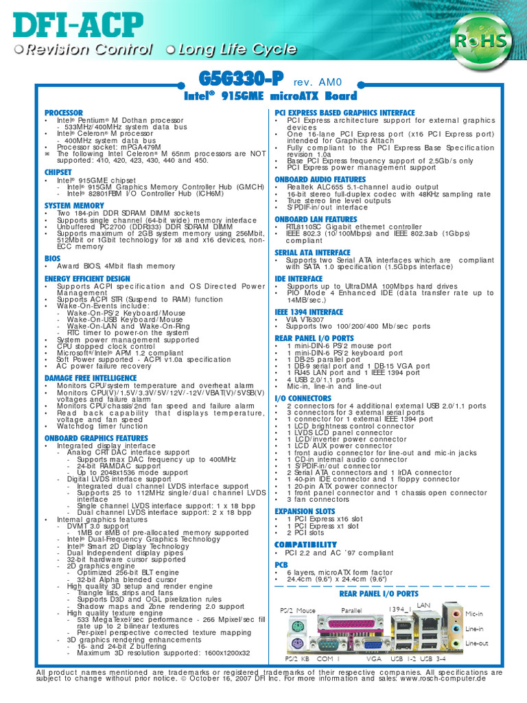 G5G330 P | PDF | Computer Hardware | Computer Engineering