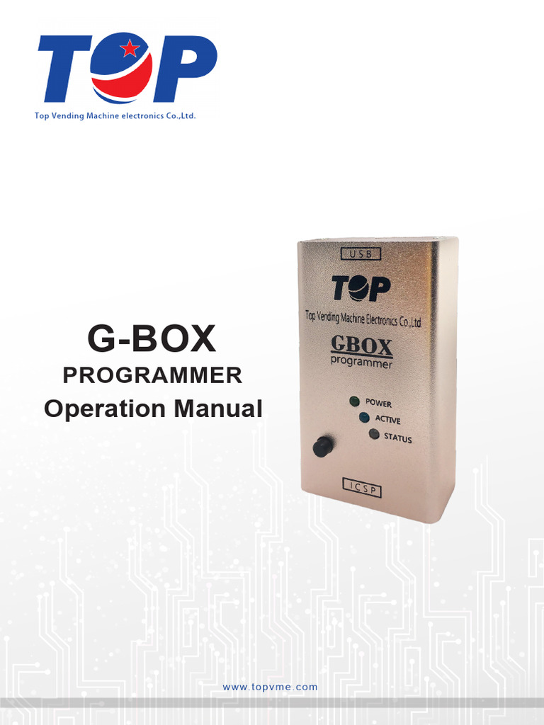 Gbox Programmer Operation Manual En Ver101 Pdf Computer Science Computer Engineering