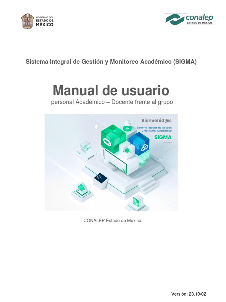 ManualUsuarioDocente SIGMA V 231002 | PDF | Aplicación movil | Software ...