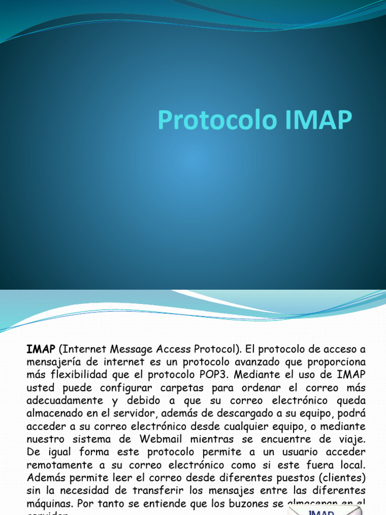 Protocolo IMAP | PDF | Red de área amplia | Servicio de red