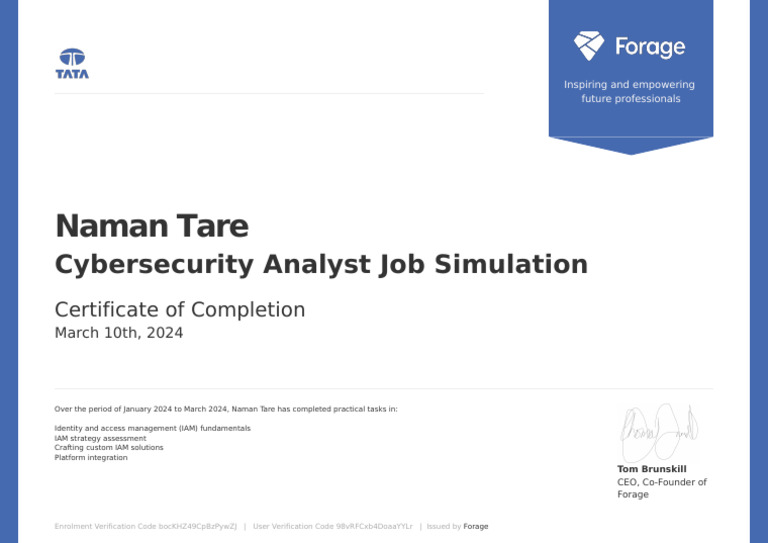 Cyber Security Analyst TCS | PDF