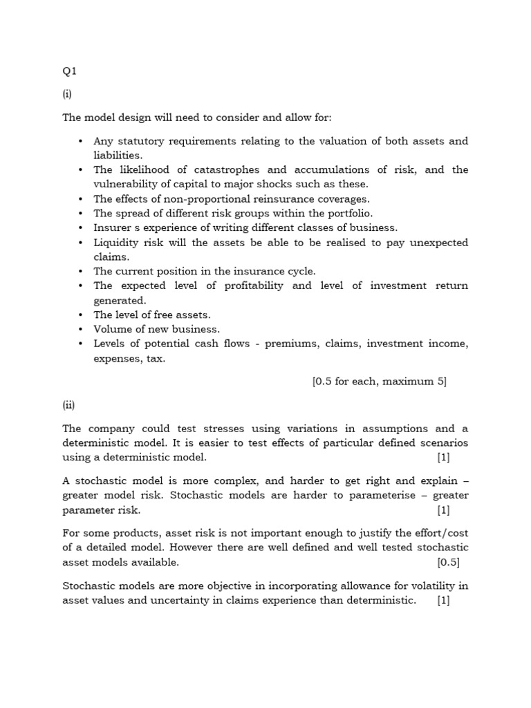 Modelling Solutions | PDF | Risk | Insurance