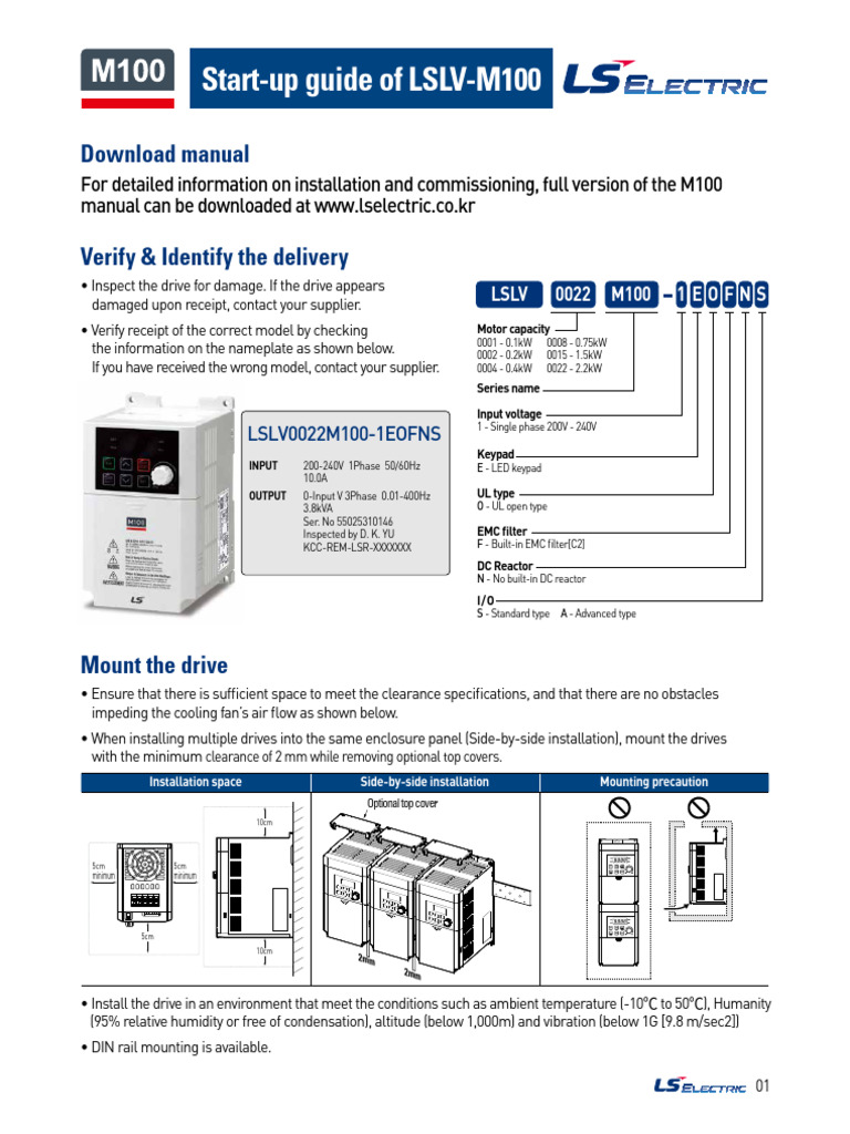 M100+Start+up+guide Catalog Letter 202007 | PDF | Power Supply ...