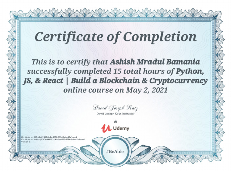 Udemy Build Blockchain Pdf