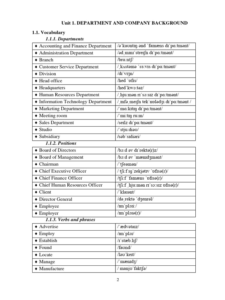 Giáo Trình TACN CNTT Unit 1 | PDF