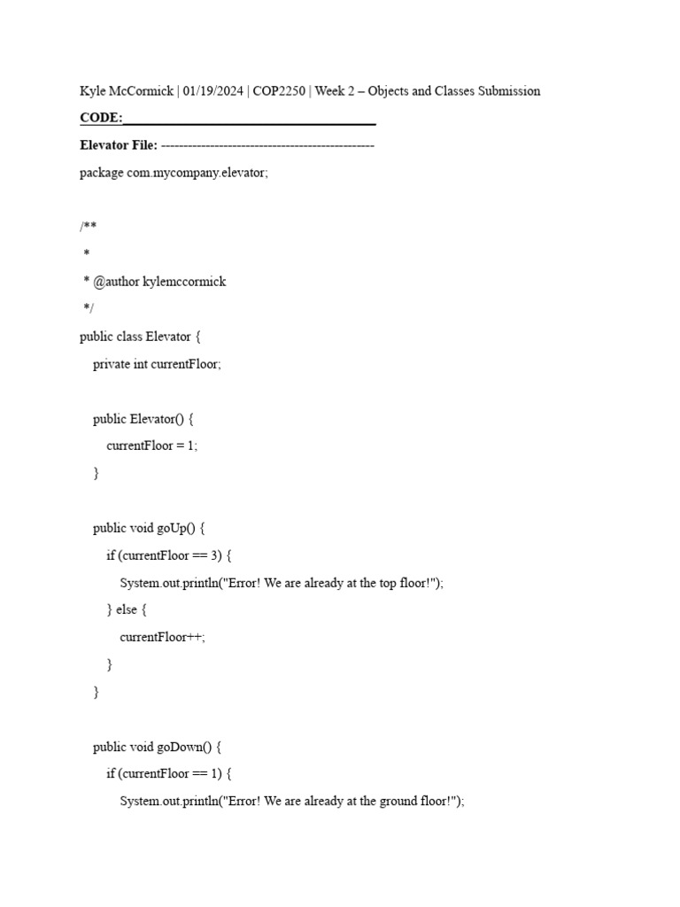 McCormickKyle_COP2250_Week2Submission | PDF | Computer Engineering ...