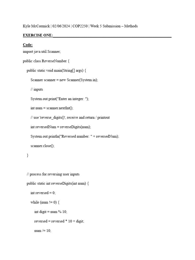 McCormickKyle COP2250 Week5Submission | PDF | Computer Programming | Computing