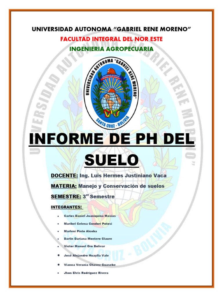 informe de ph de suelo | PDF | Ph | Ácido