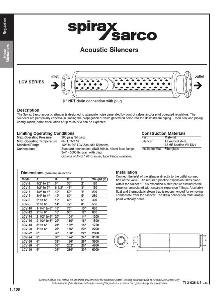 Acoustic Silencer Sizing Guide | PDF | Gas Technologies | Energy Technology