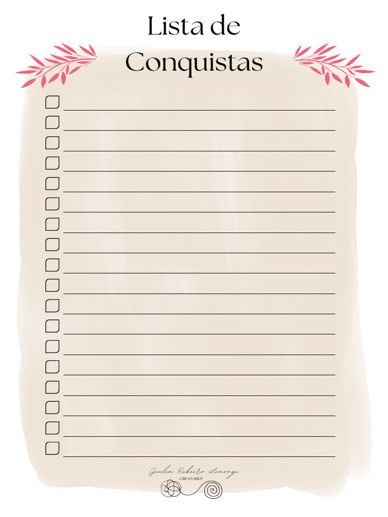 Lista de Conquistas | PDF