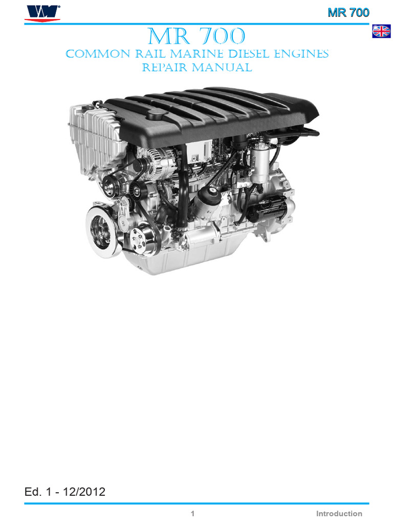 MR 700 Common Rail Diesel Engine Manual | PDF | Internal Combustion ...