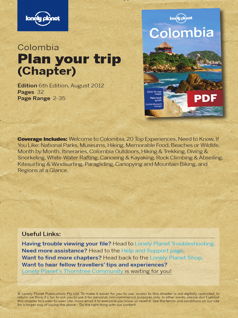 Colombia Travel Guide: Top Experiences | PDF | Colombia | Andes