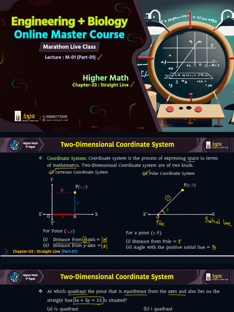 Coordinate Geometry Concepts and Problems | PDF | Cartesian Coordinate ...