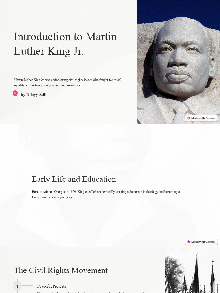 Martin Luther King Jr. | PDF | Politics