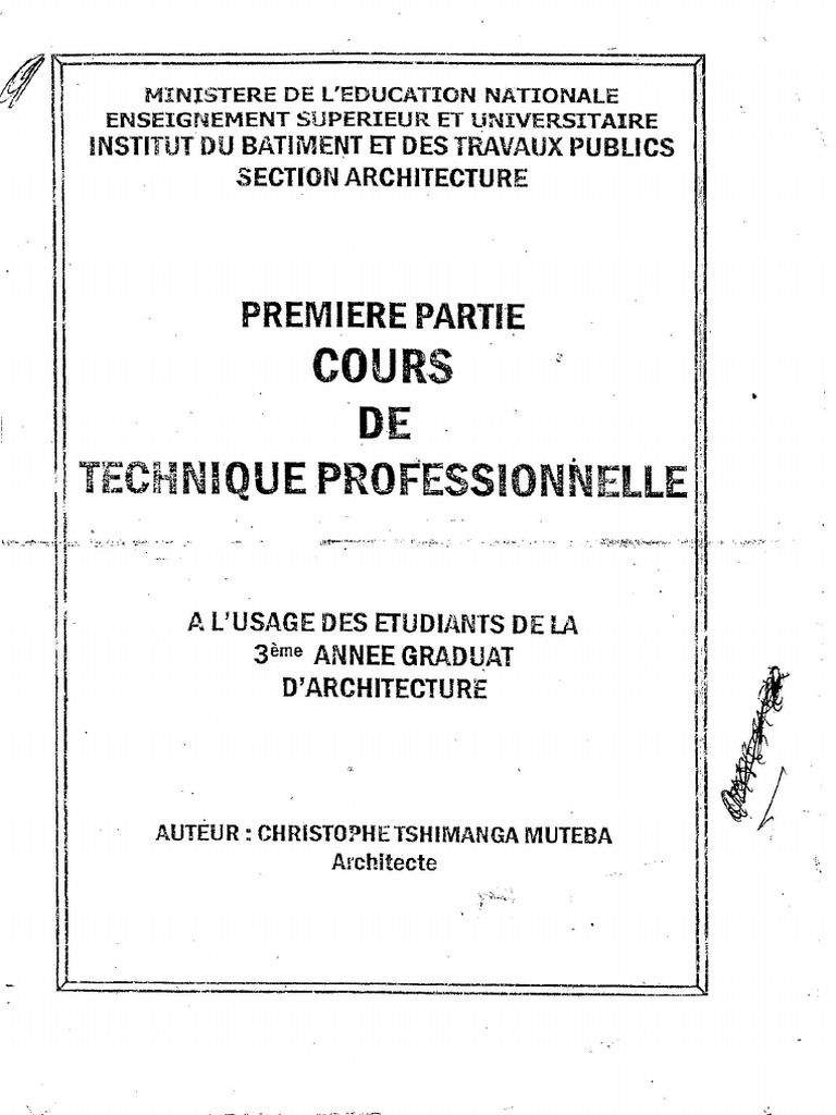 Technique Professionnel | PDF