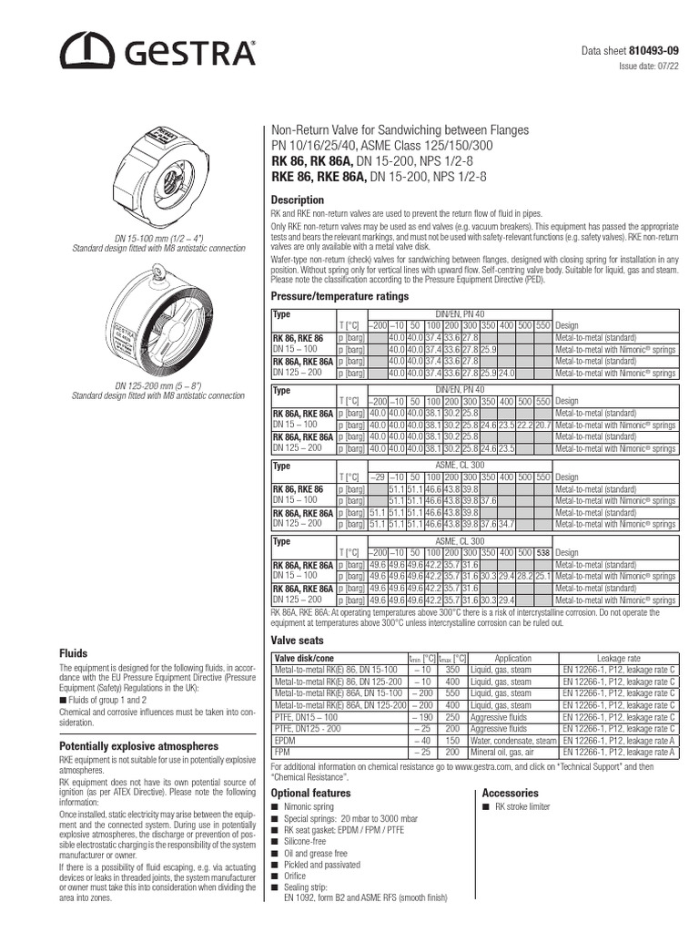 DBL 810493 07 RK86-RK86A-RKE86-RKE86A en | Download Free PDF | Valve ...