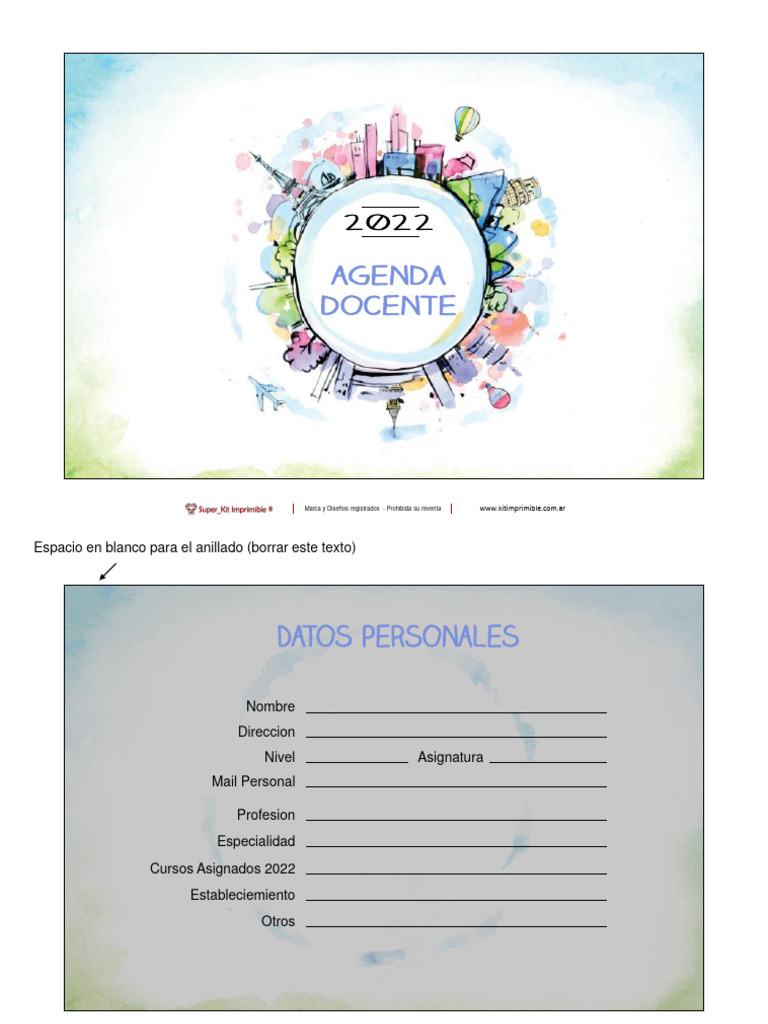Plantilla de Registro Educativo 2022 | PDF