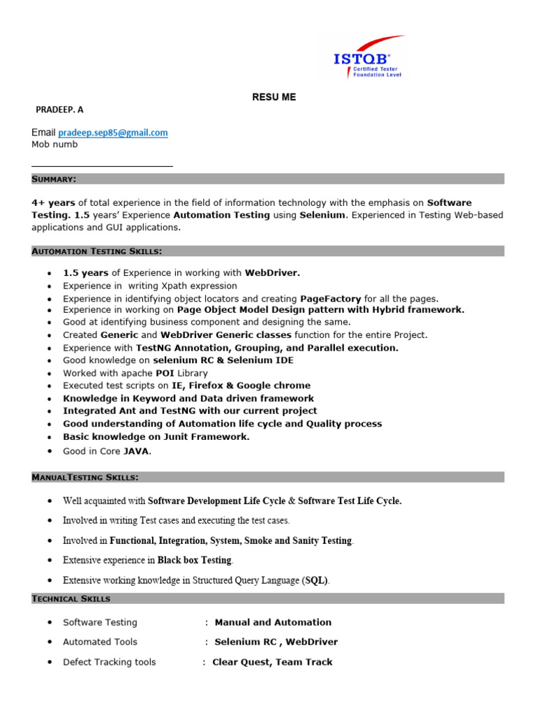 5YearsExpIn Selenium | PDF | Selenium (Software) | Software