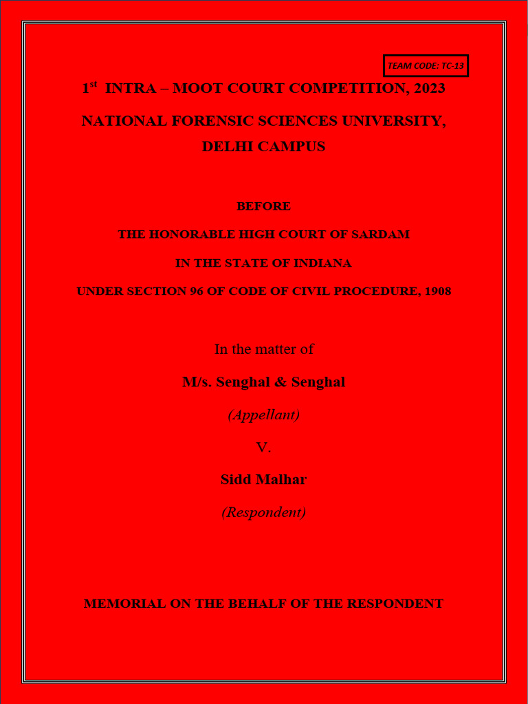 Sample Memo Pdf Precedent Lawsuit