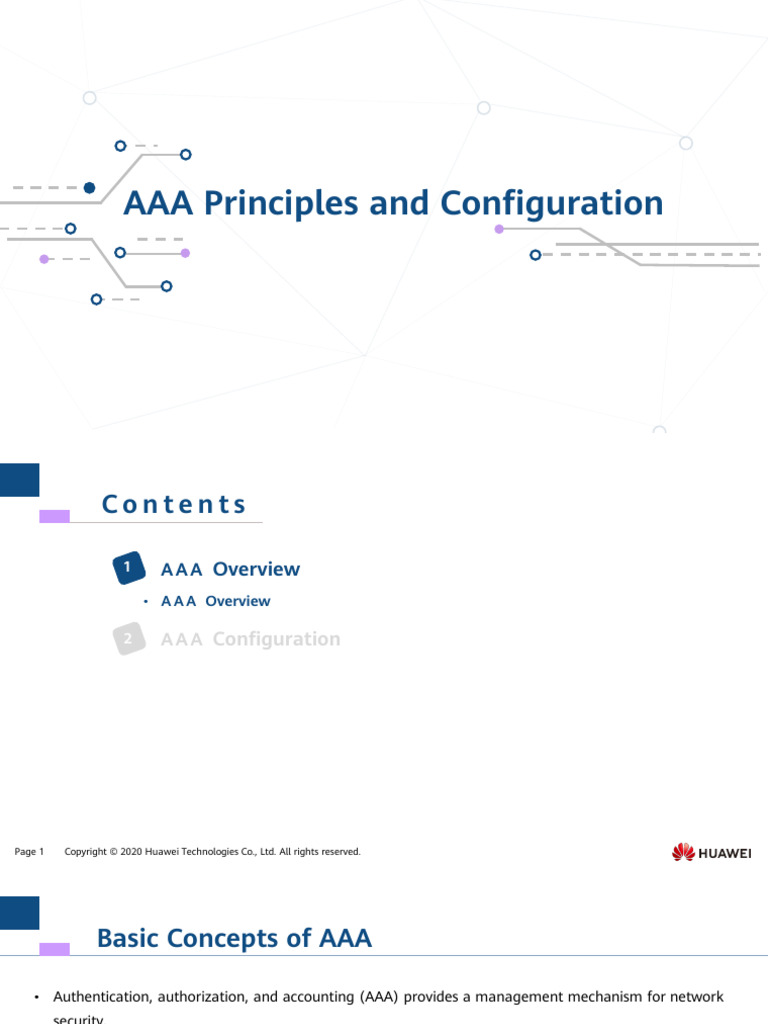 13 AAAPrinciplesand Configuration | PDF | Radius | User (Computing)