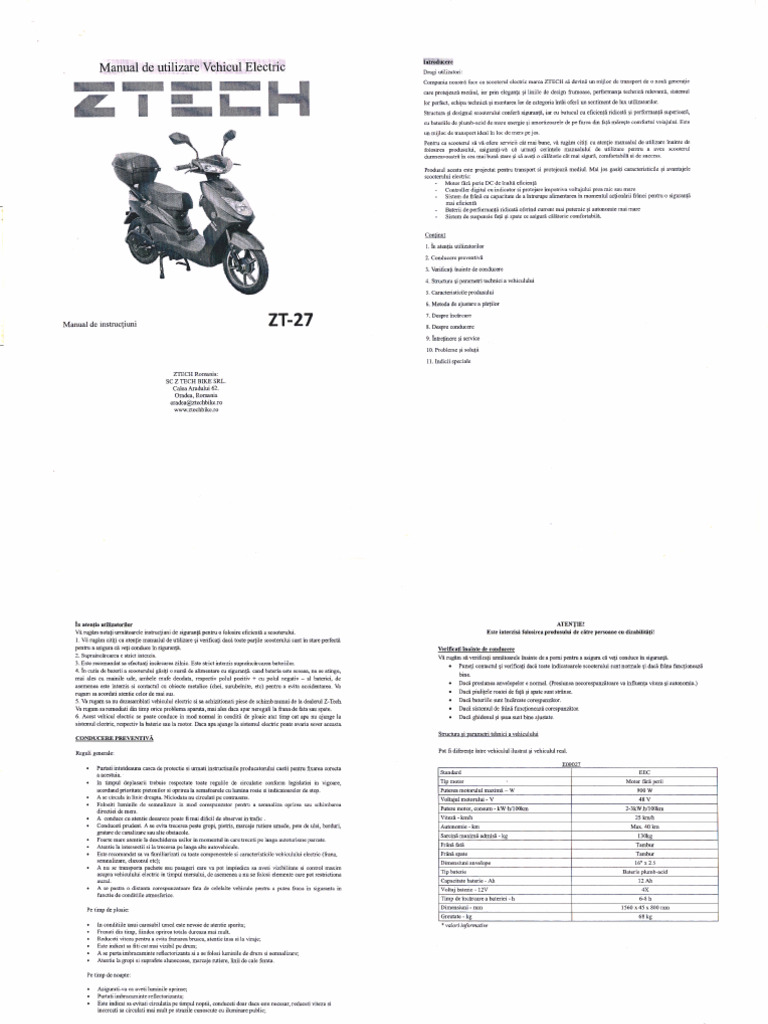 Z Tech Z27 EEC | PDF