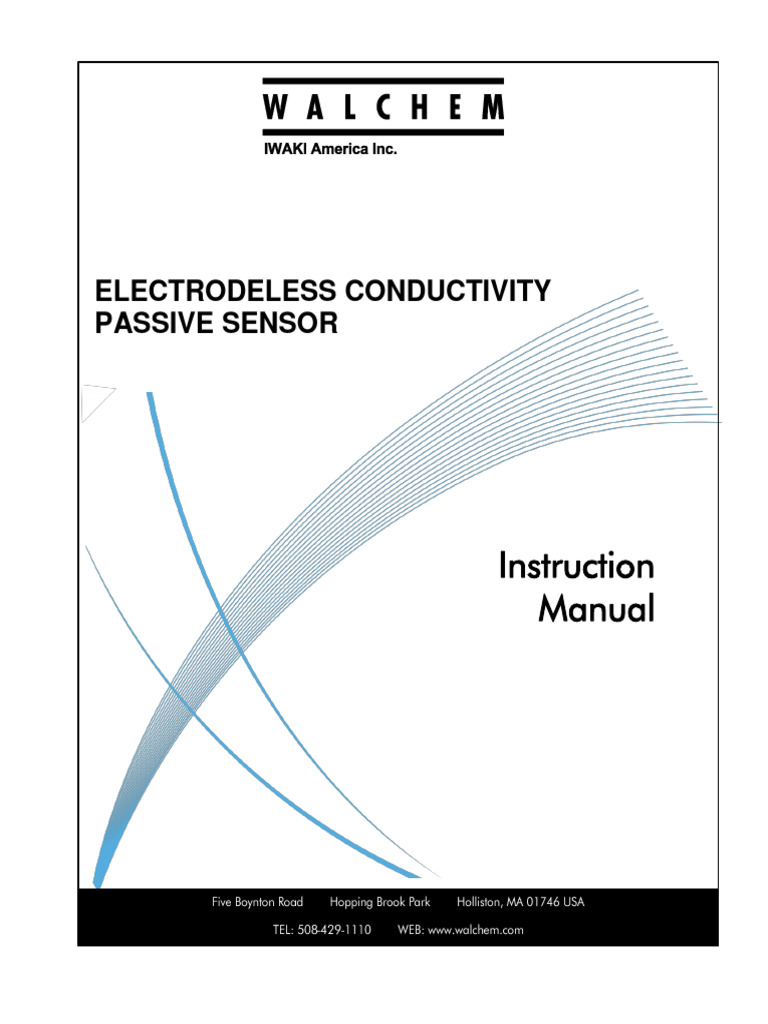 Conductivity Sensor 180541 - EC - Sensor - Manual | PDF | Pipe (Fluid Conveyance)