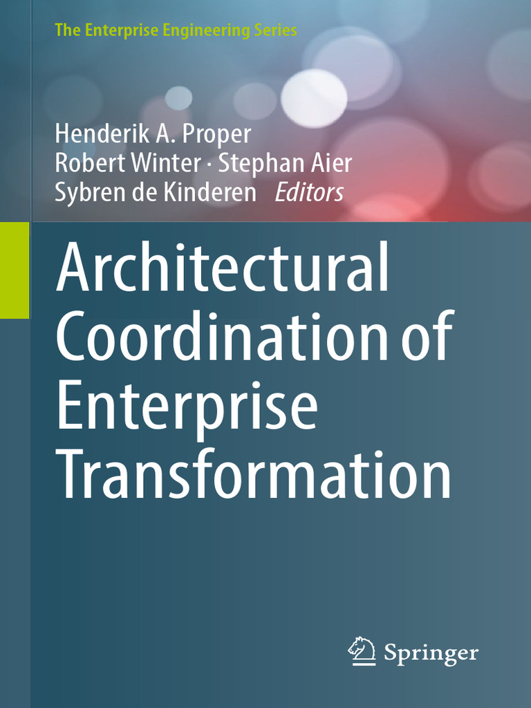 Architectural Coordination of Enterprise Transformation | PDF | Theory | Doctor Of Philosophy