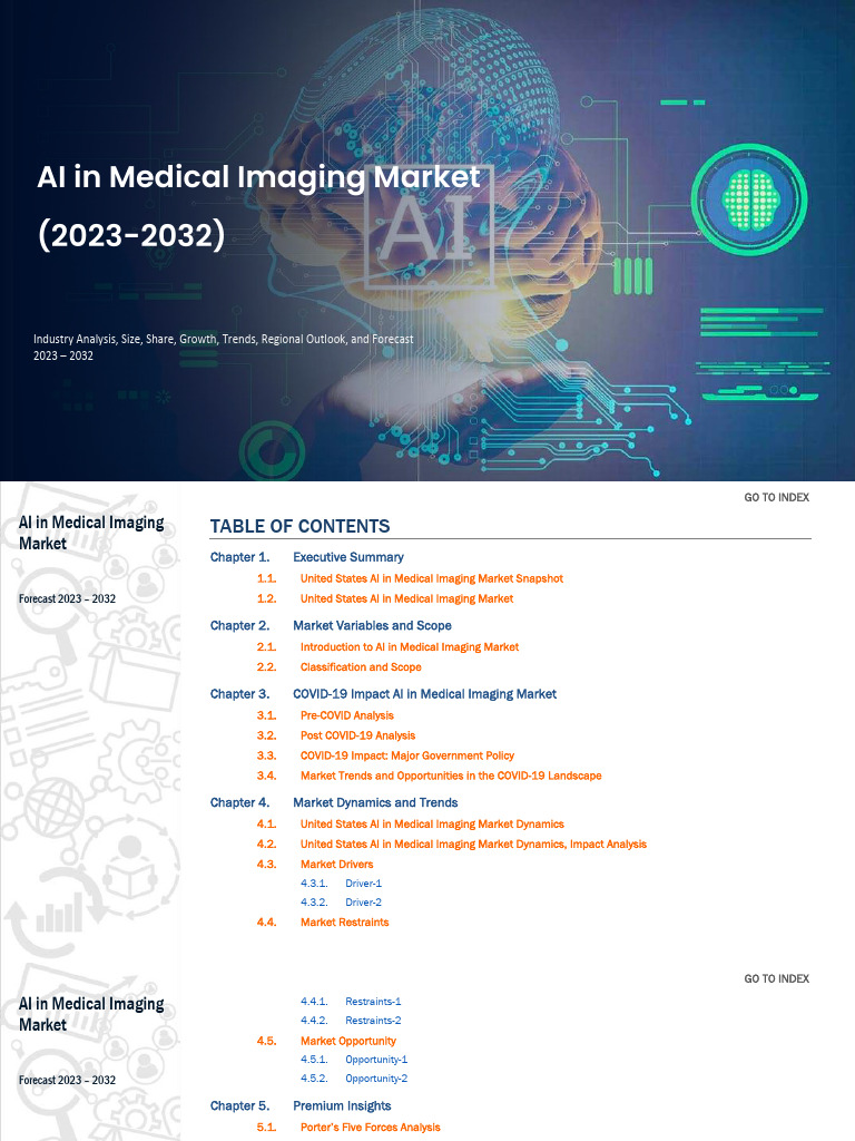 Customized ToC - AI in Medical Imaging Market | PDF | Radiology ...