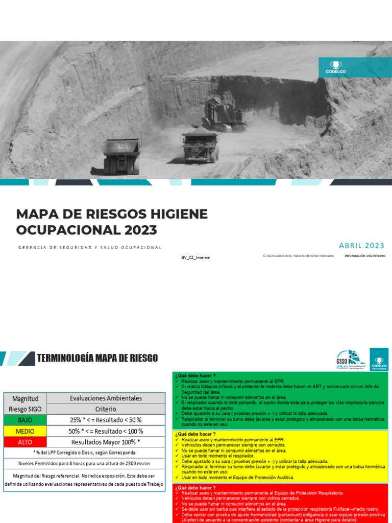 Mapa de Higiene y EPR en Molibdeno | PDF | Decibel | ruido