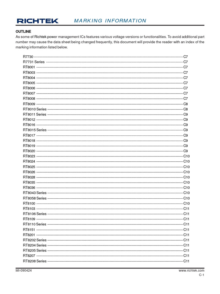 Richtek_Marking_Code | PDF | Chess