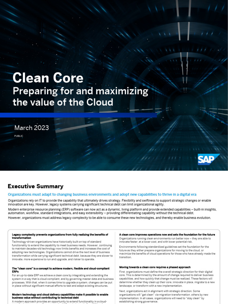 Cloud ERP Optimization Guide | PDF | Enterprise Resource Planning | Cloud Computing