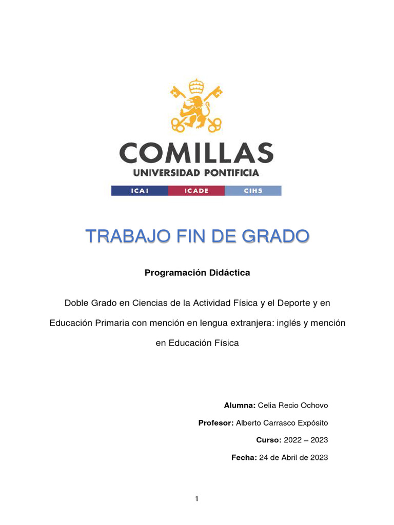 Programación EF 5º Primaria | PDF | Educación primaria | Aprendizaje